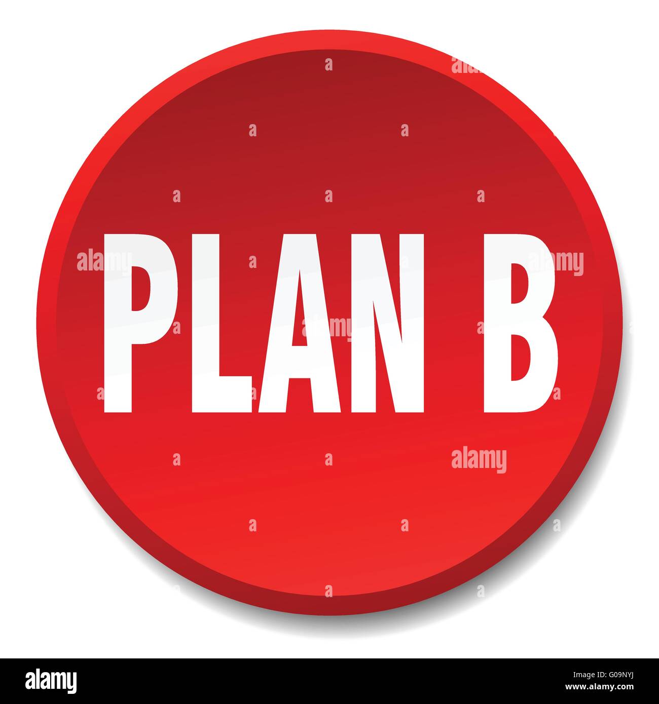plan b red round flat isolated push button Stock Vector Image & Art - Alamy