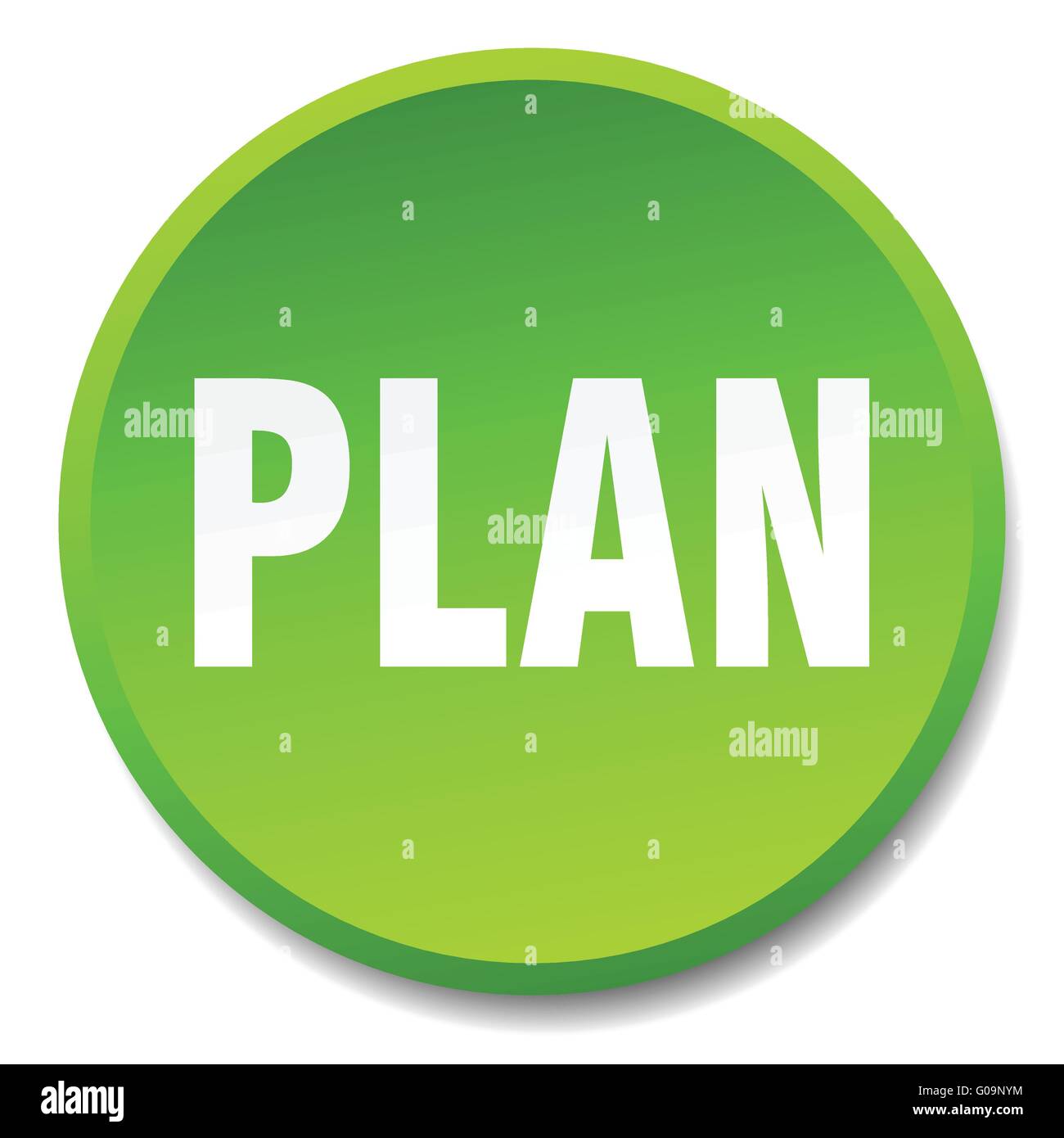 plan green round flat isolated push button Stock Vector Image & Art - Alamy