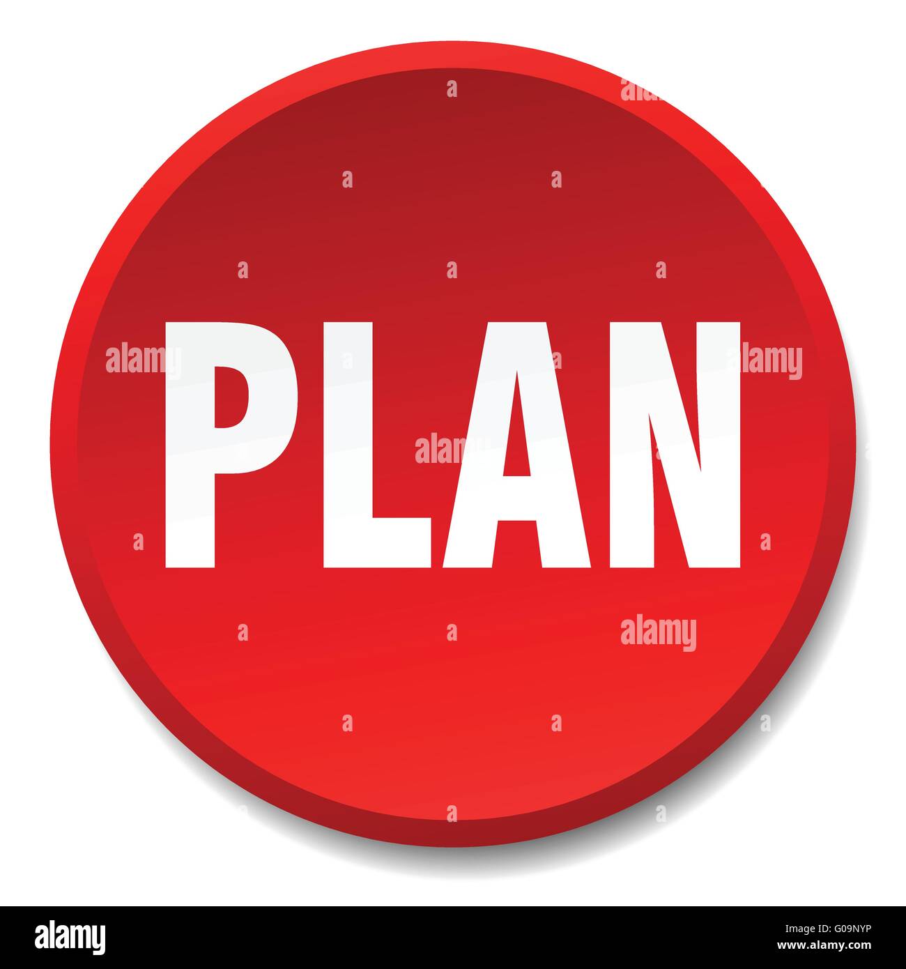 plan red round flat isolated push button Stock Vector Image & Art - Alamy