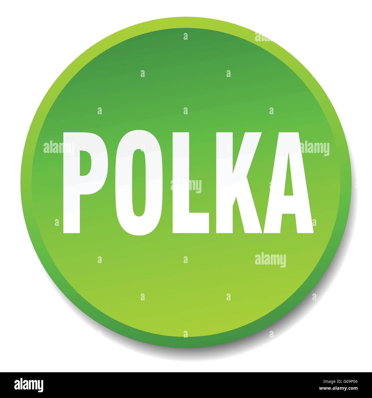 polka green round flat isolated push button Stock Vector Image & Art ...