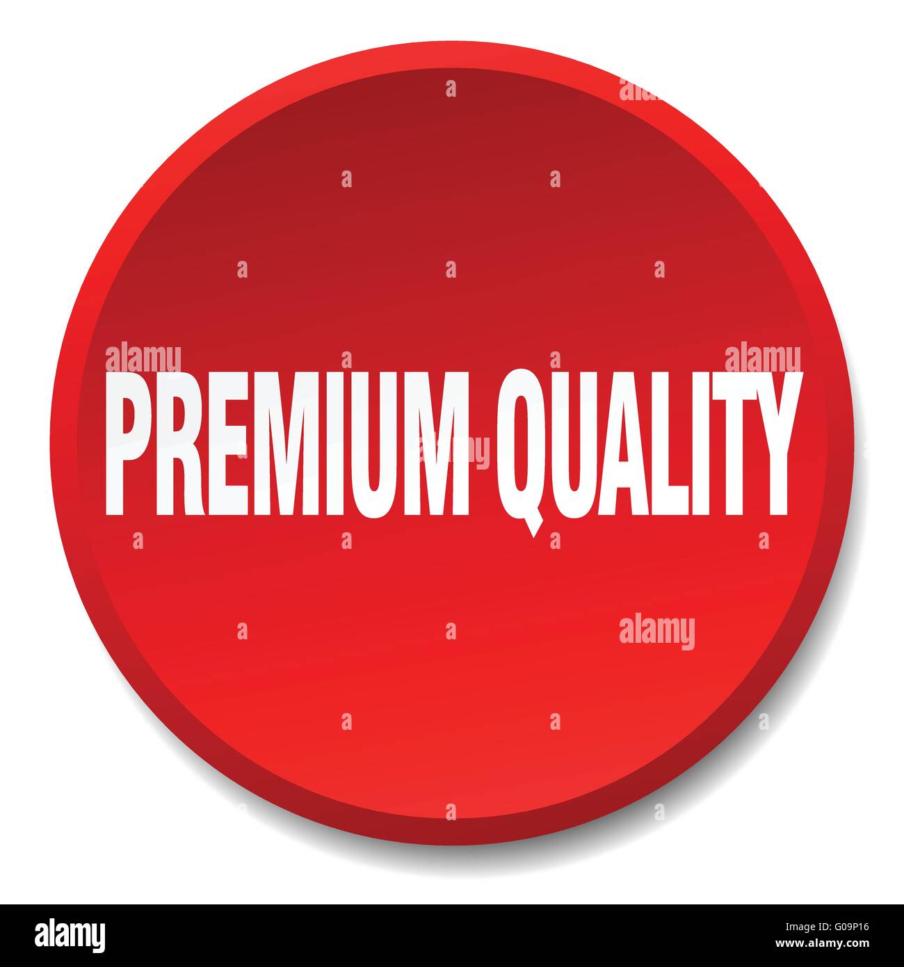 premium quality red round flat isolated push button Stock Vector Image & Art - Alamy