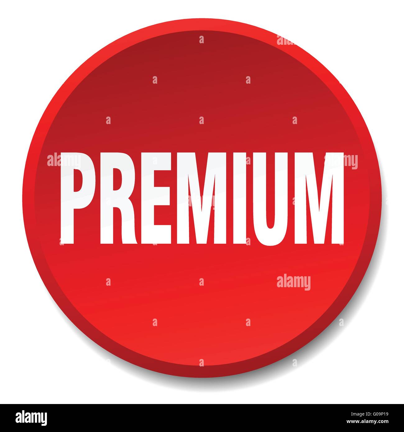 premium red round flat isolated push button Stock Vector Image & Art ...