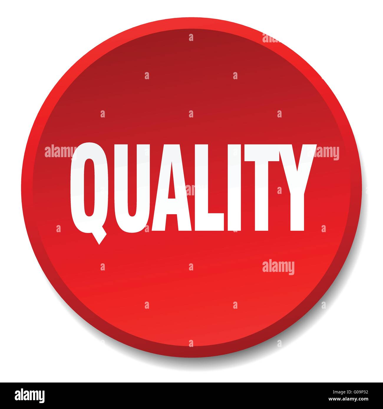quality red round flat isolated push button Stock Vector Image & Art ...