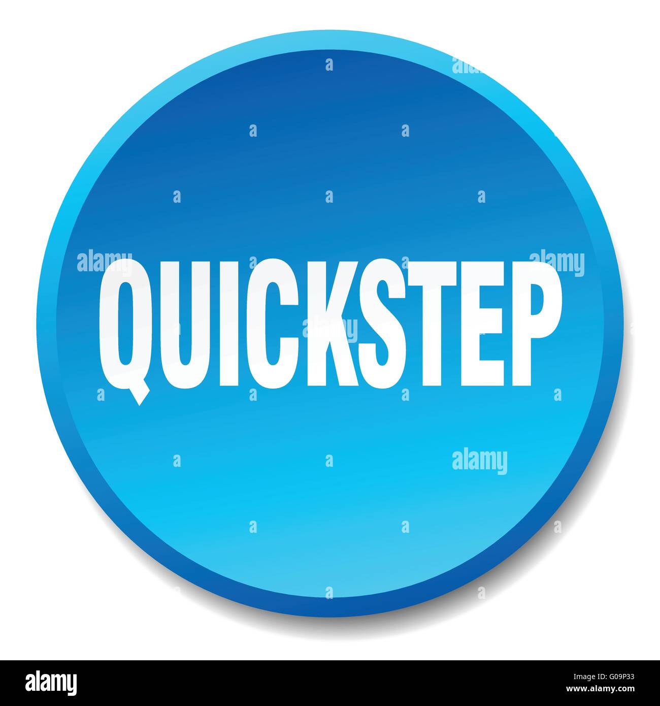 quickstep blue round flat isolated push button Stock Vector Image & Art ...