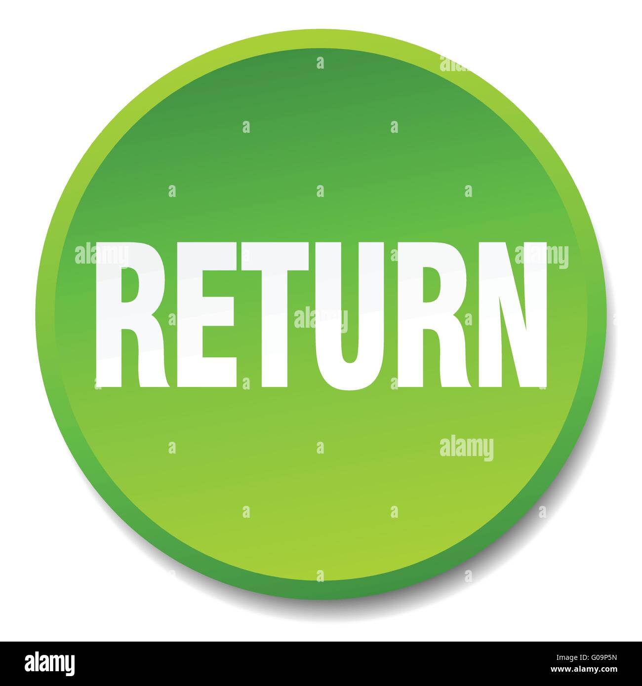 return green round flat isolated push button Stock Vector Image & Art - Alamy