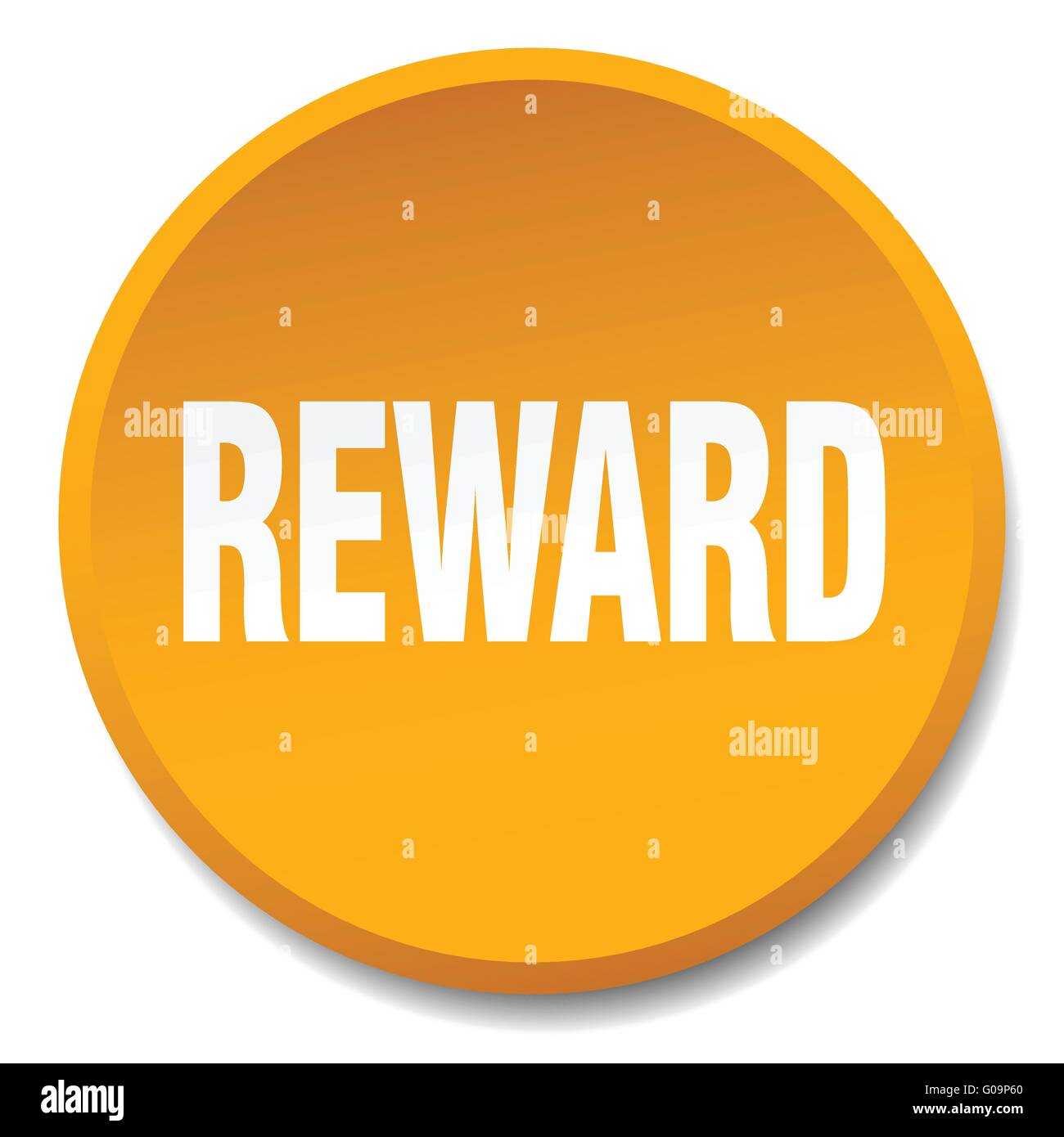 reward orange round flat isolated push button Stock Vector Image & Art ...
