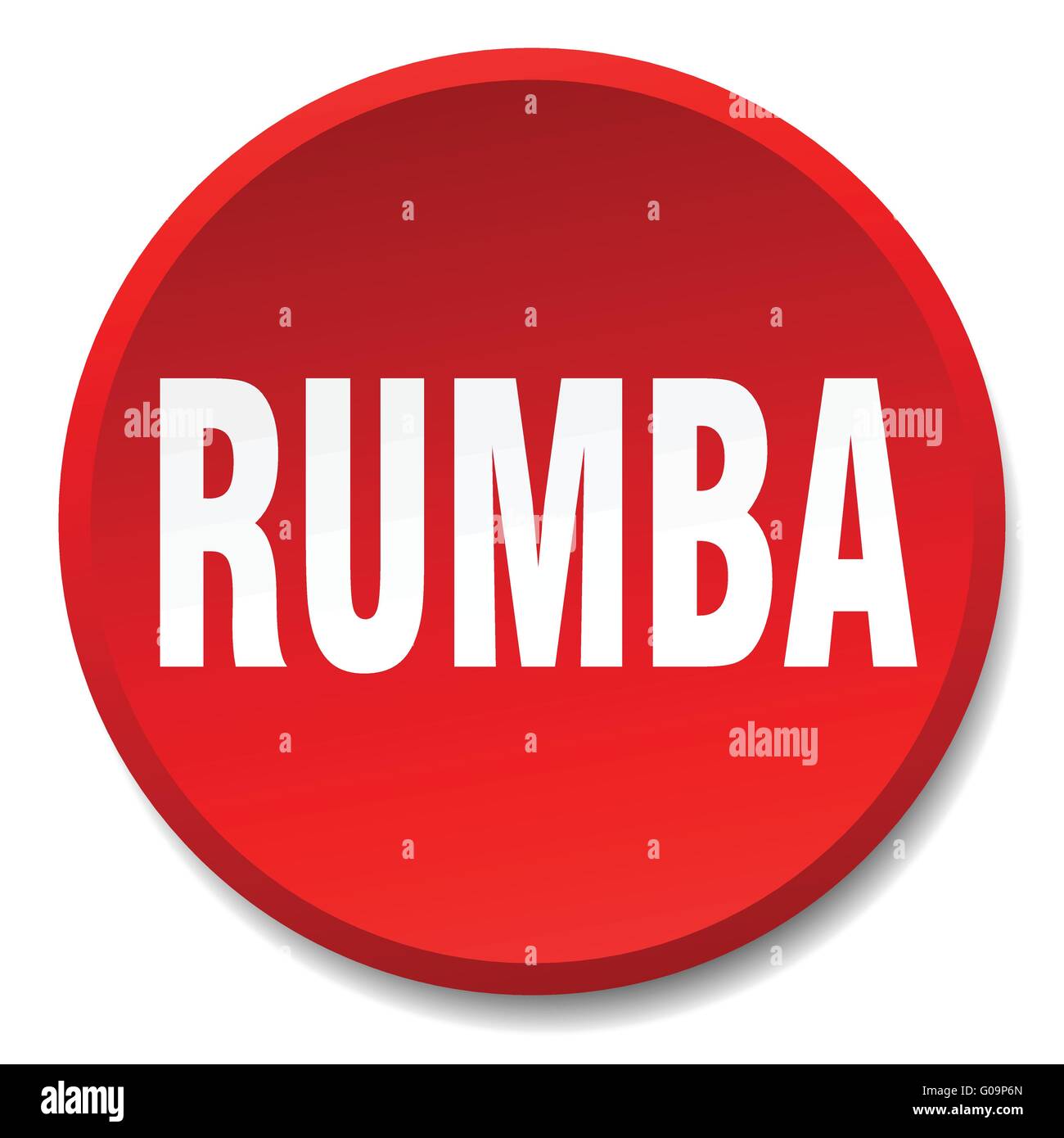 rumba red round flat isolated push button Stock Vector Image & Art - Alamy