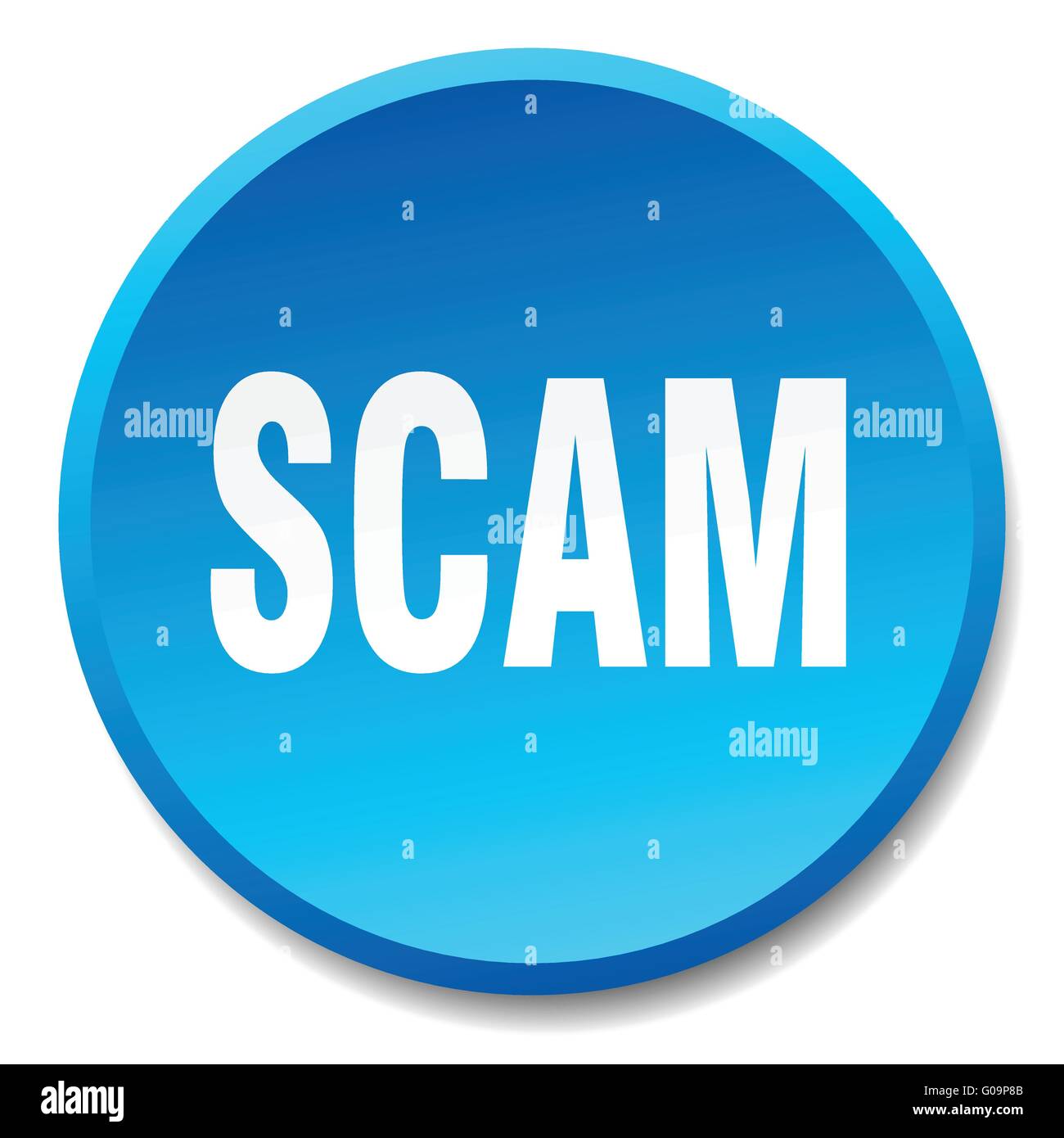 scam blue round flat isolated push button Stock Vector Image & Art - Alamy
