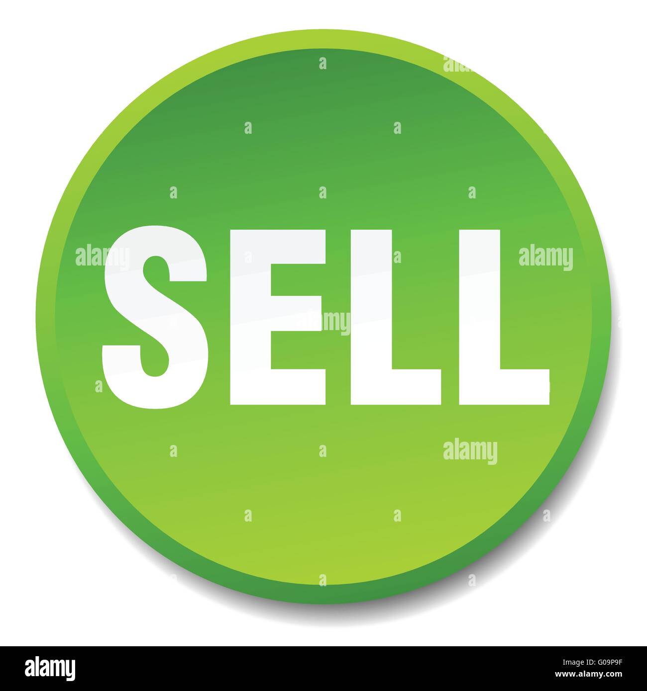 sell green round flat isolated push button Stock Vector Image & Art - Alamy