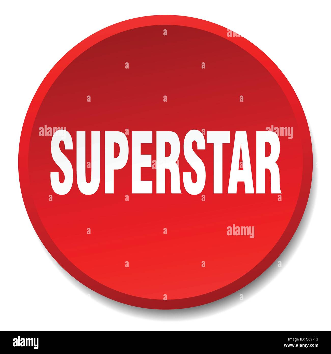 superstar red round flat isolated push button Stock Vector Image & Art - Alamy