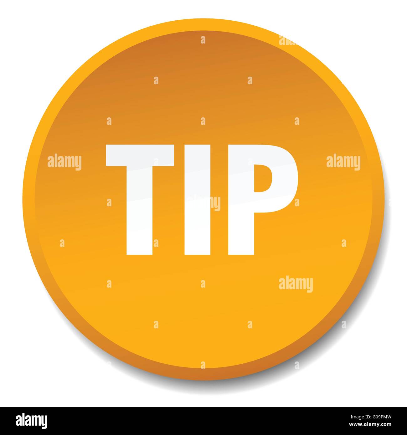 tip orange round flat isolated push button Stock Vector Image & Art - Alamy