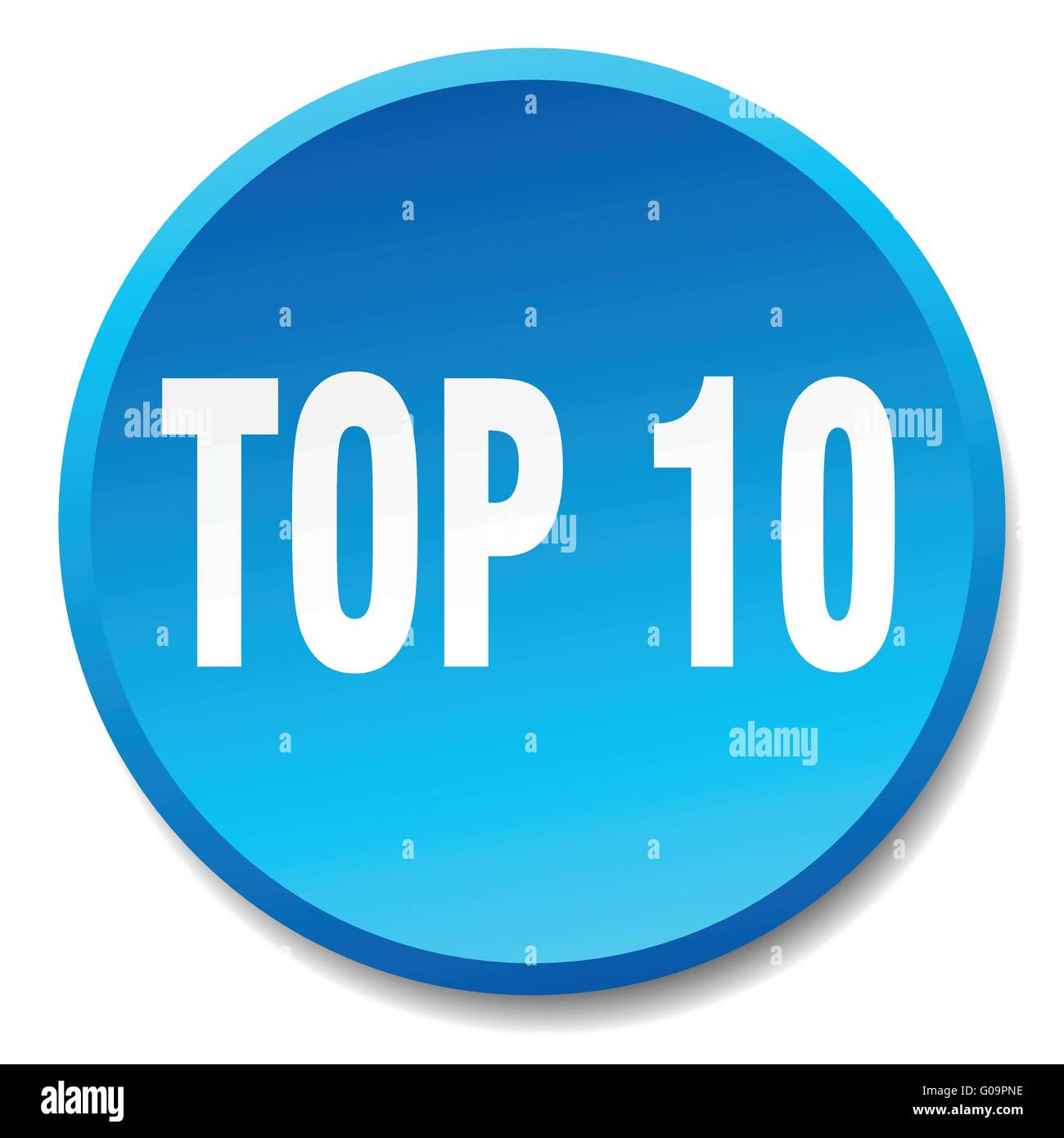 top 10 blue round flat isolated push button Stock Vector Image & Art ...