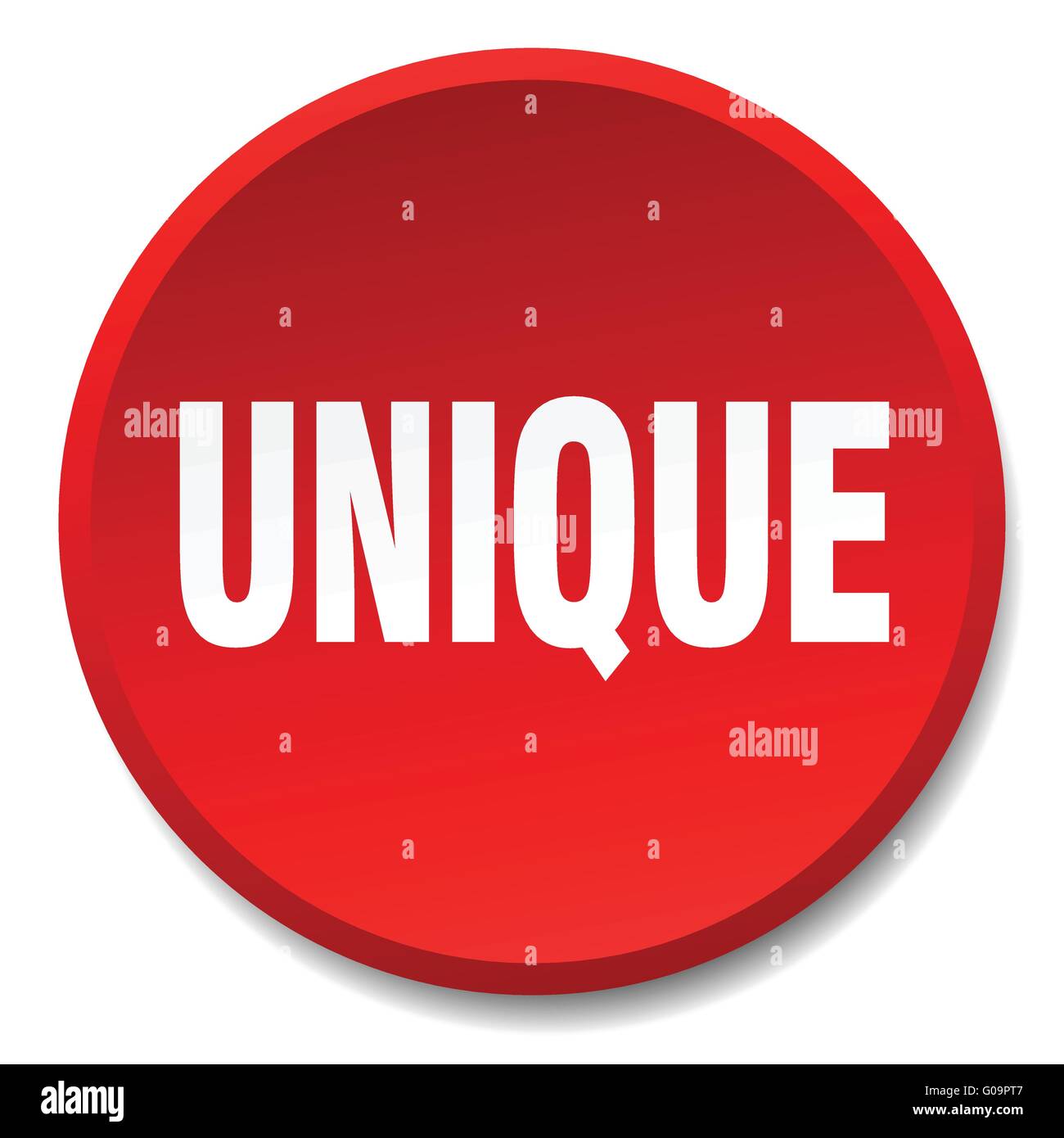 unique red round flat isolated push button Stock Vector Image & Art - Alamy