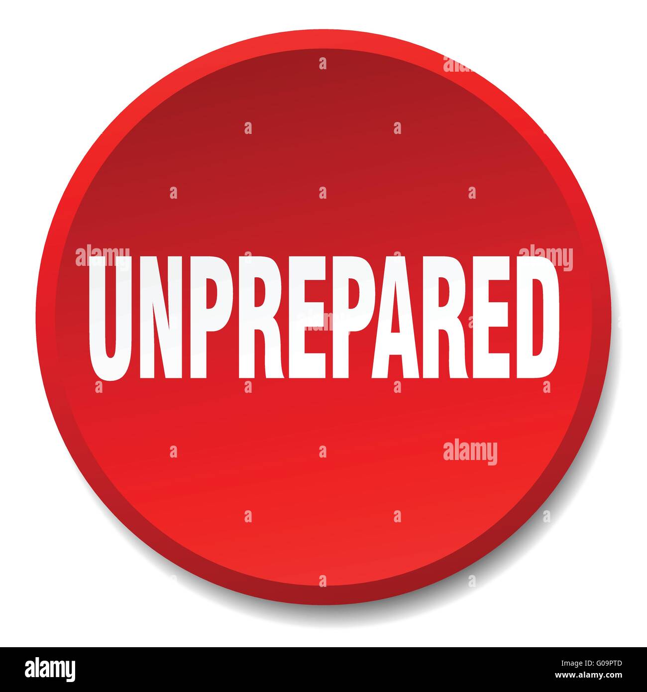 unprepared red round flat isolated push button Stock Vector Image & Art - Alamy