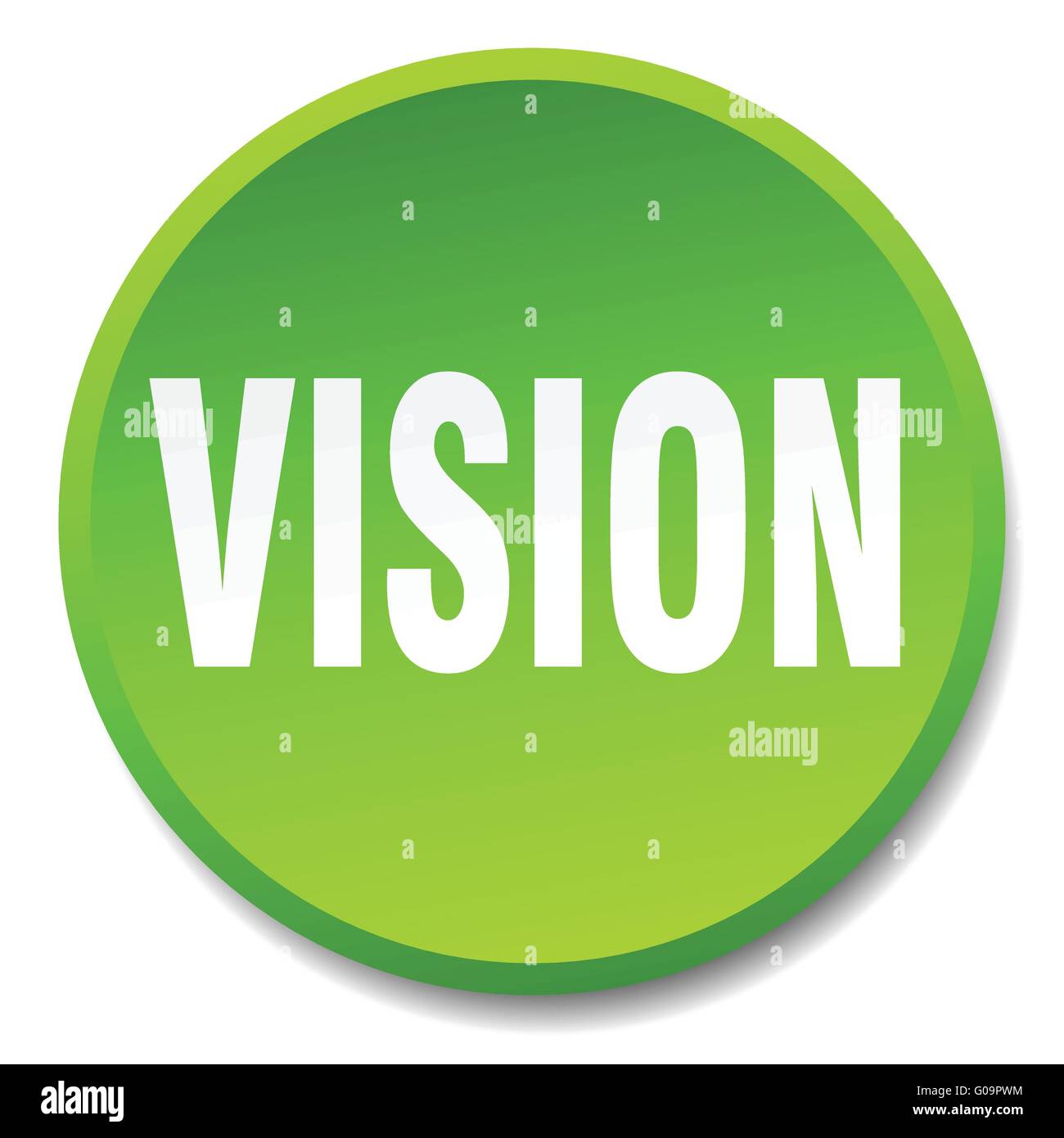 vision green round flat isolated push button Stock Vector Image & Art ...