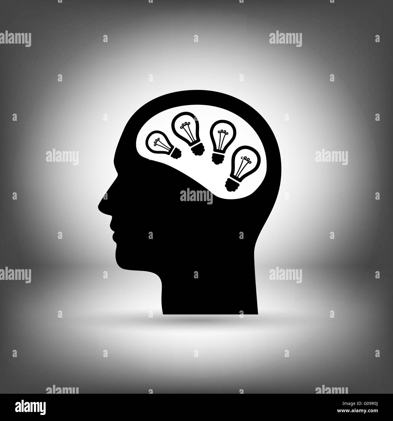 Pictograph of bulb concept Stock Vector Image & Art - Alamy