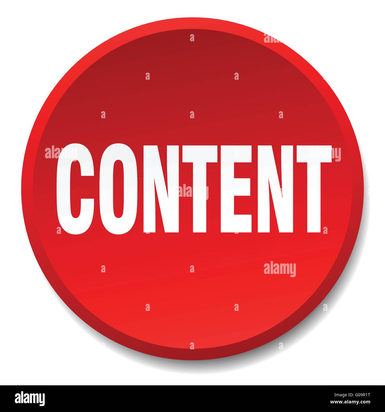 content red round flat isolated push button Stock Vector Image & Art - Alamy