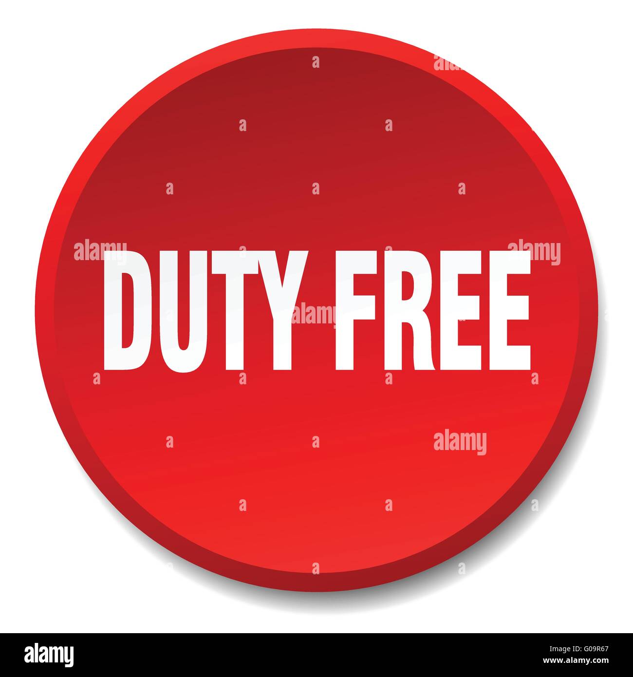 duty free red round flat isolated push button Stock Vector Image & Art - Alamy
