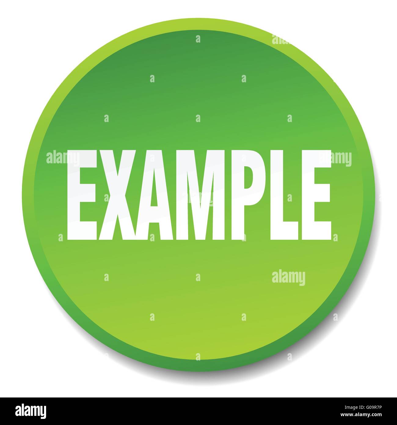 example green round flat isolated push button Stock Vector Image & Art - Alamy