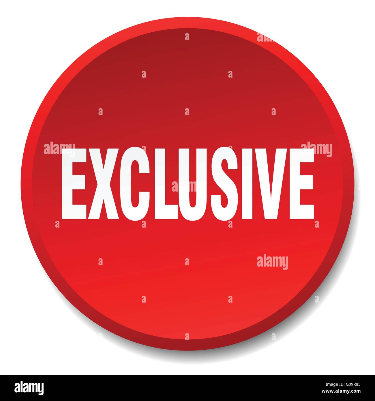 exclusive red round flat isolated push button Stock Vector Image & Art - Alamy
