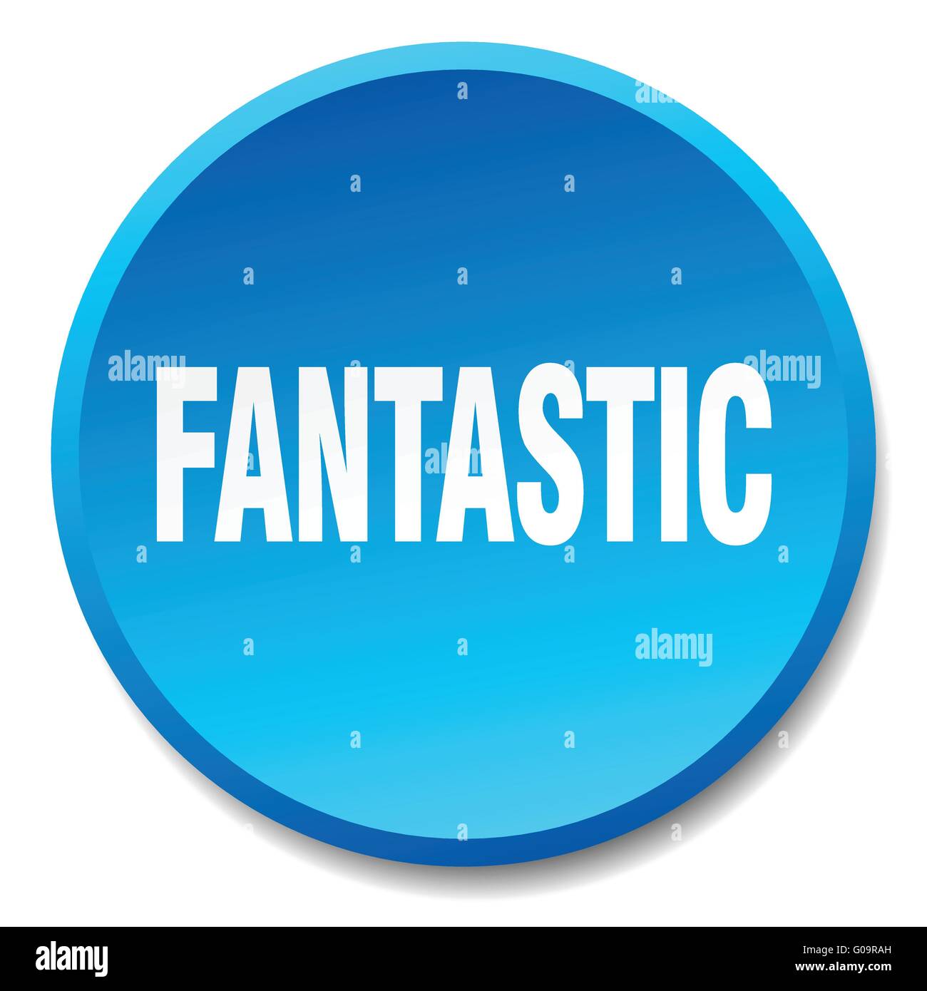 fantastic blue round flat isolated push button Stock Vector Image & Art - Alamy