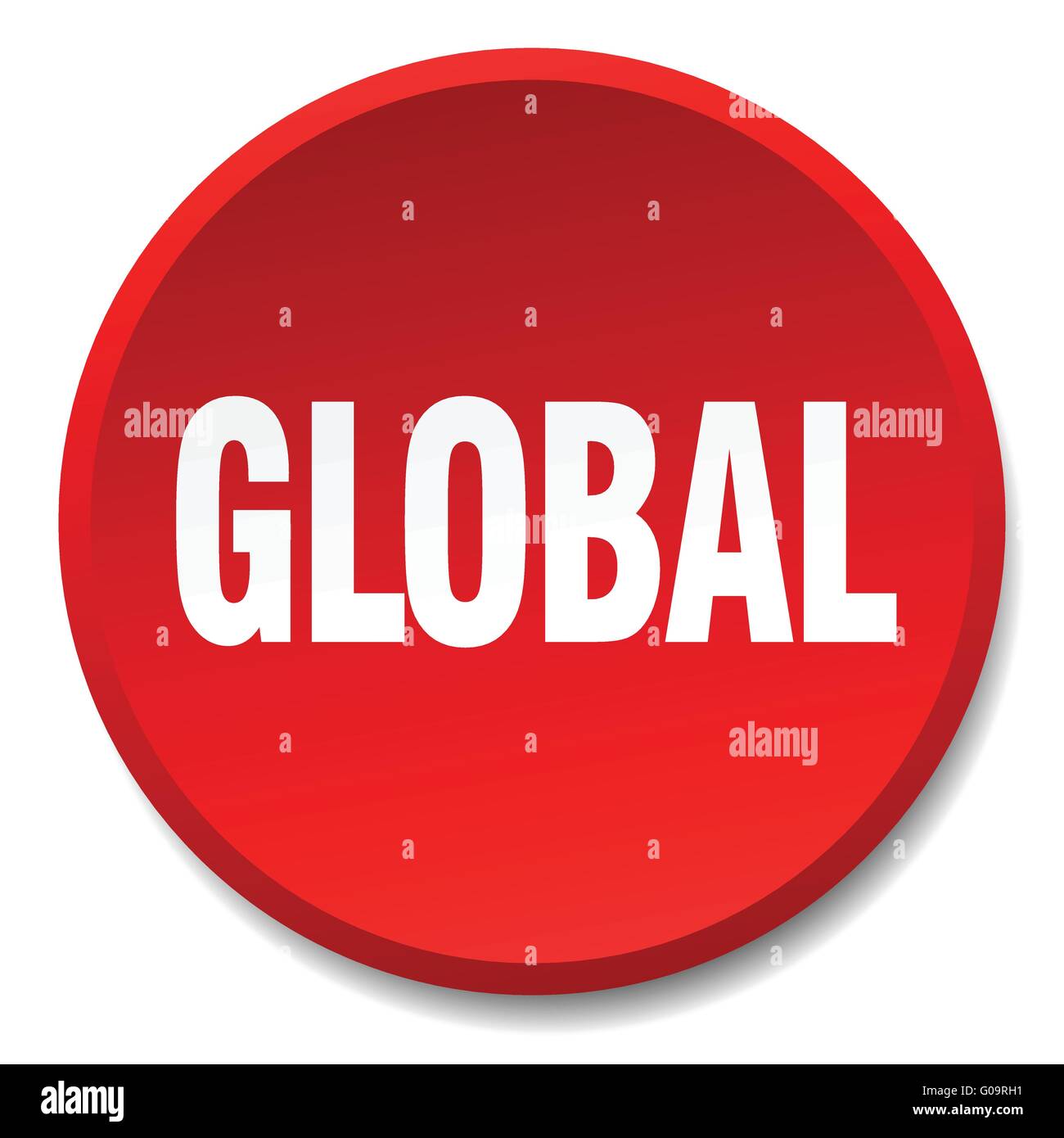 global red round flat isolated push button Stock Vector Image & Art - Alamy
