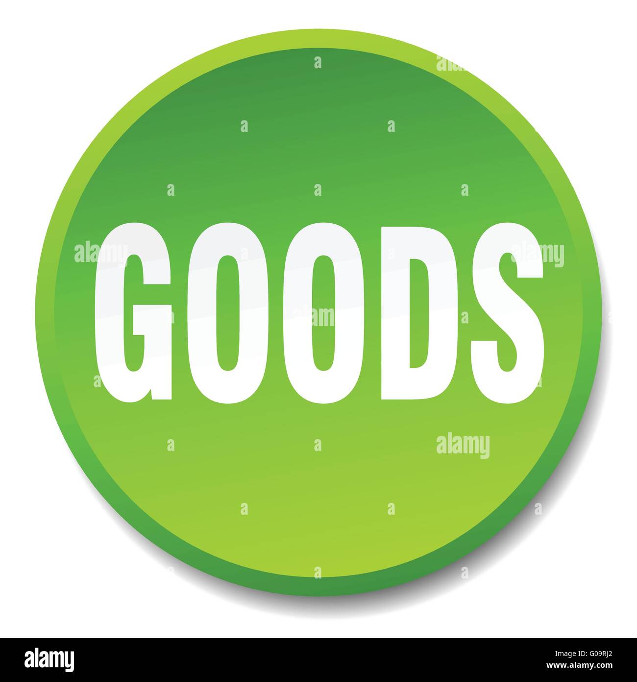 goods green round flat isolated push button Stock Vector Image & Art - Alamy