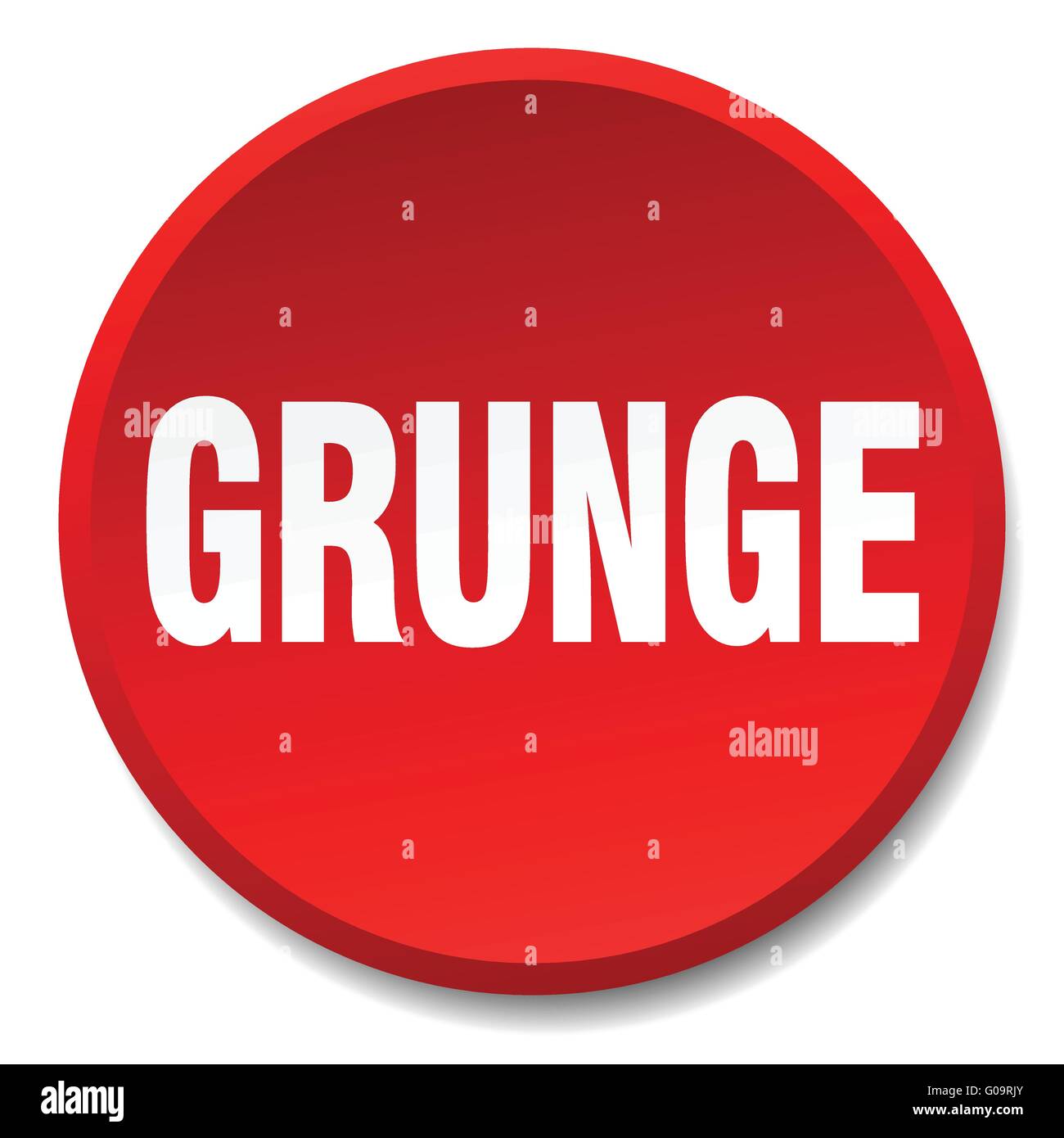 grunge red round flat isolated push button Stock Vector Image & Art - Alamy