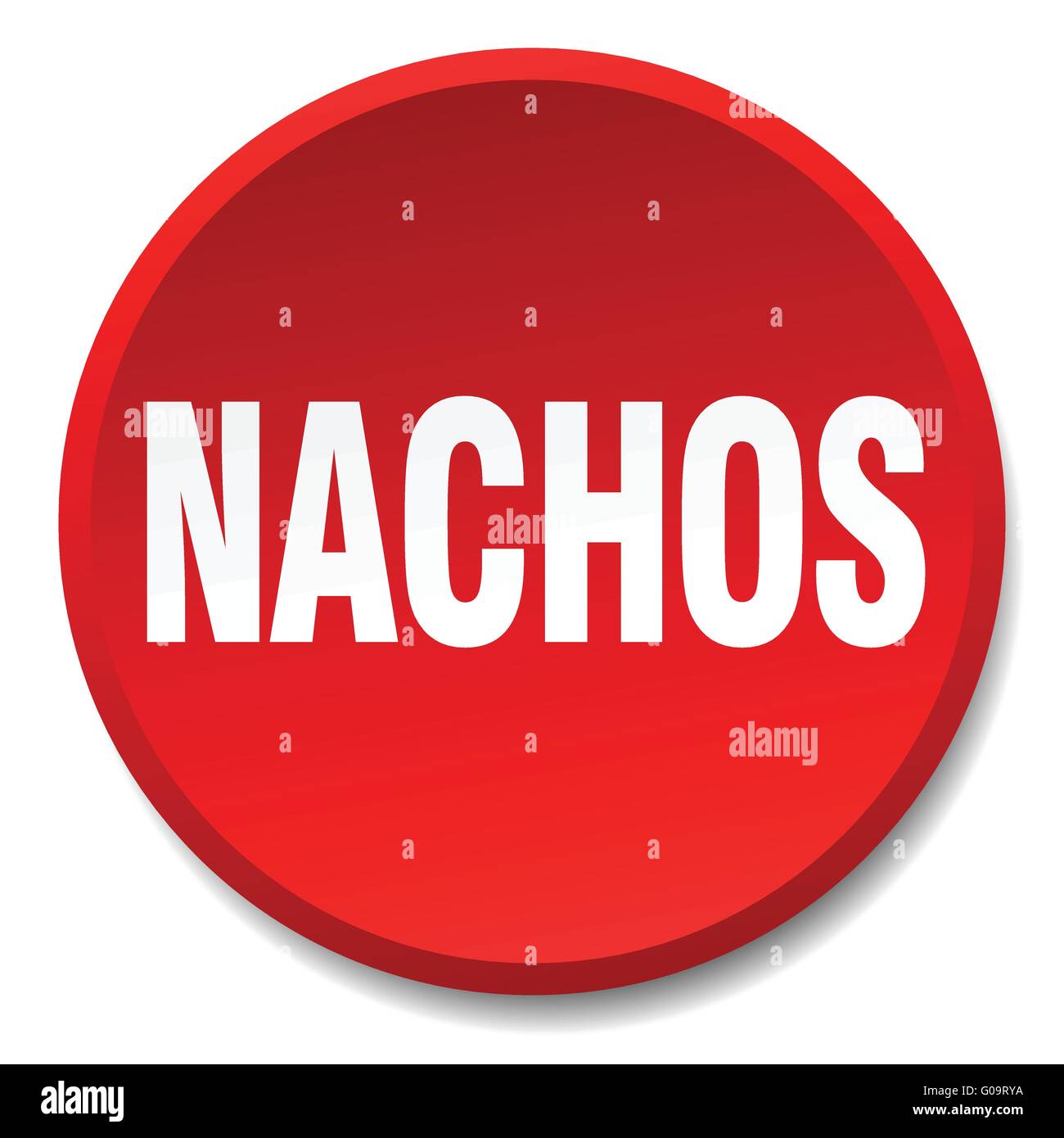 nachos red round flat isolated push button Stock Vector Image & Art - Alamy