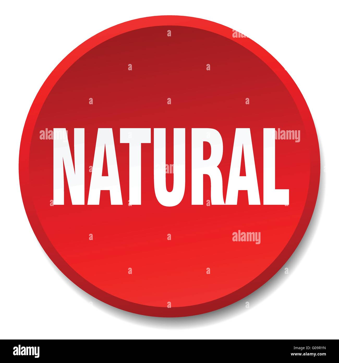 natural red round flat isolated push button Stock Vector Image & Art - Alamy