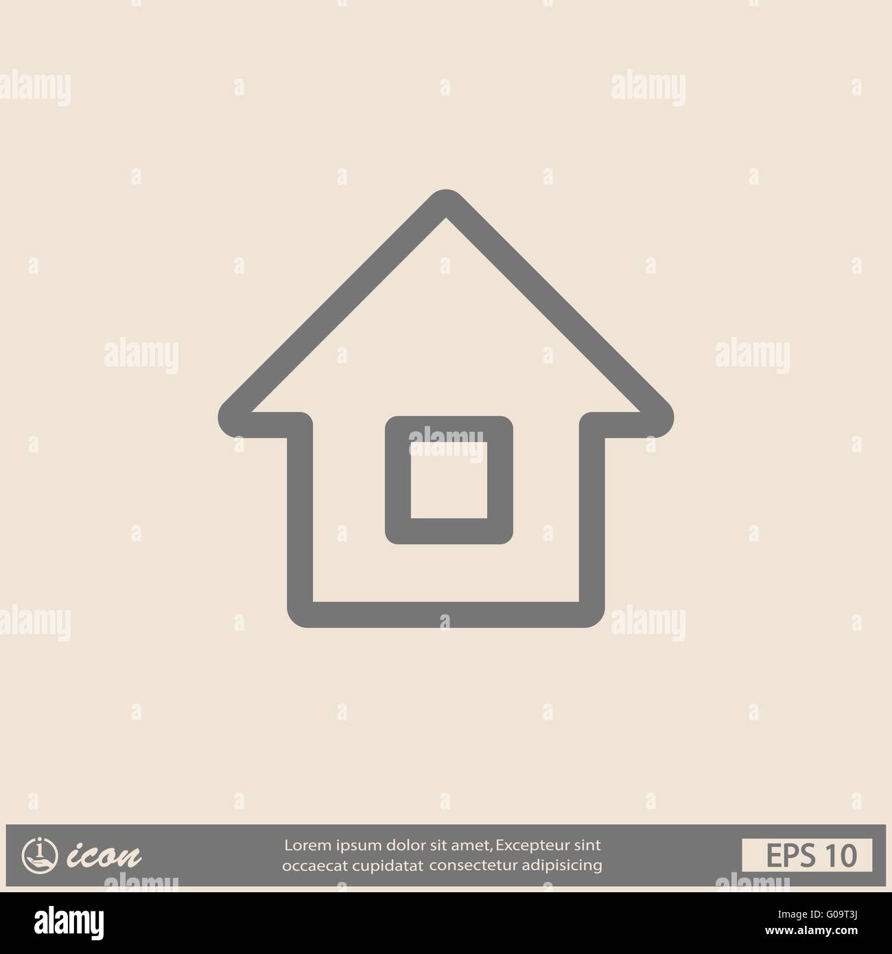 Pictograph of home Stock Vector Image & Art - Alamy