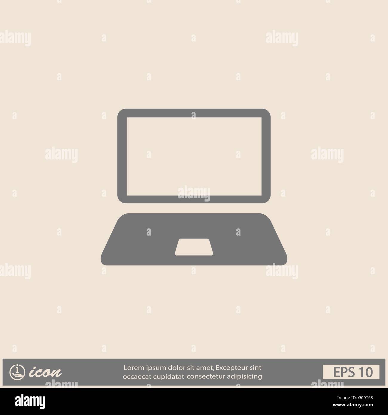 Pictograph of computer Stock Vector Image & Art - Alamy