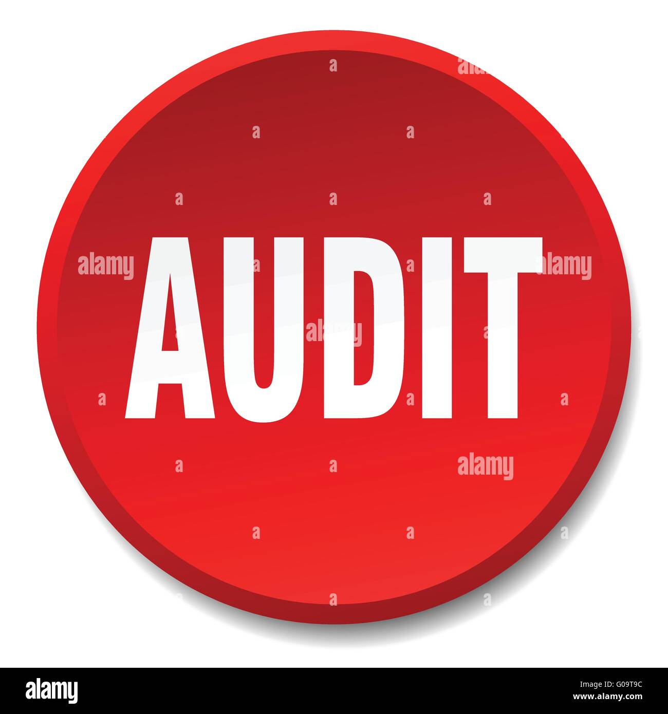 audit red round flat isolated push button Stock Vector Image & Art - Alamy
