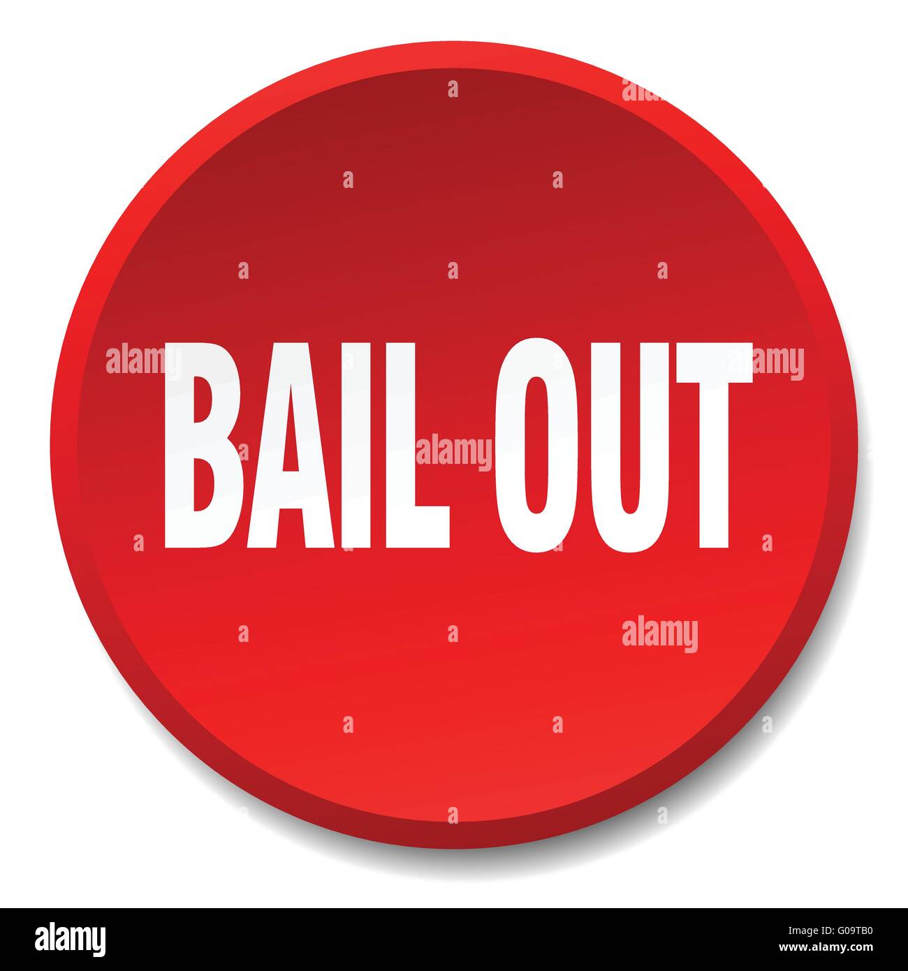 bail out red round flat isolated push button Stock Vector Image & Art - Alamy