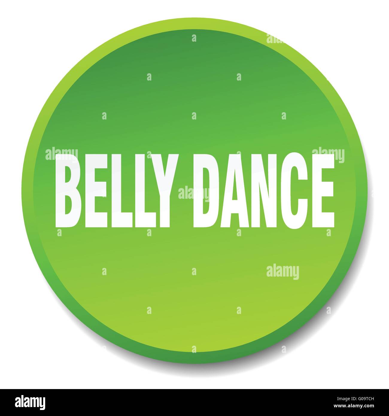 belly dance green round flat isolated push button Stock Vector Image & Art - Alamy