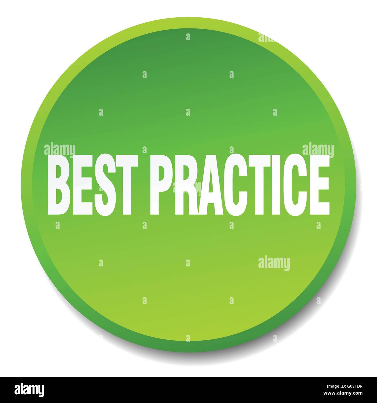 best practice green round flat isolated push button Stock Vector Image & Art - Alamy