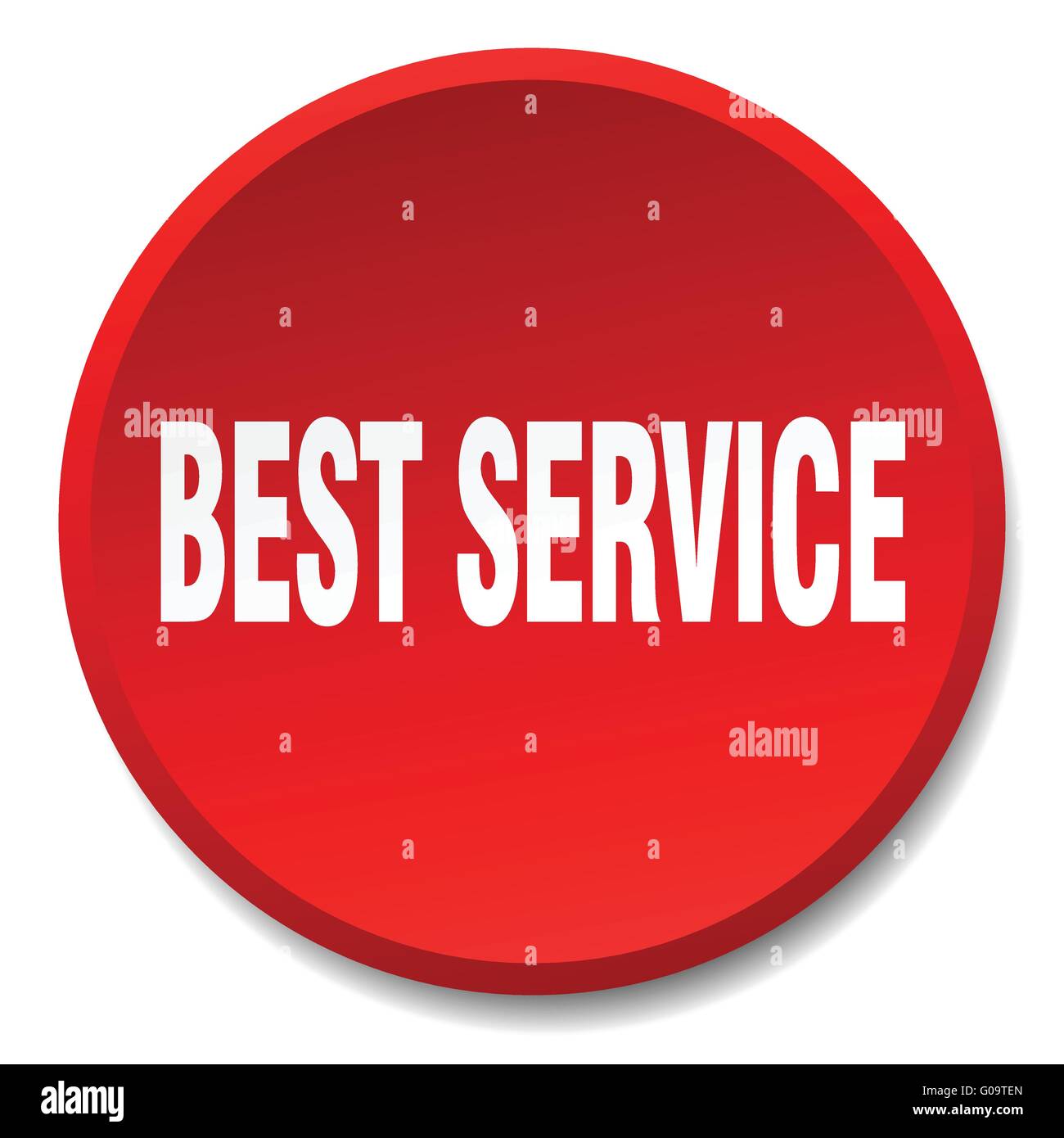 best service red round flat isolated push button Stock Vector Image ...