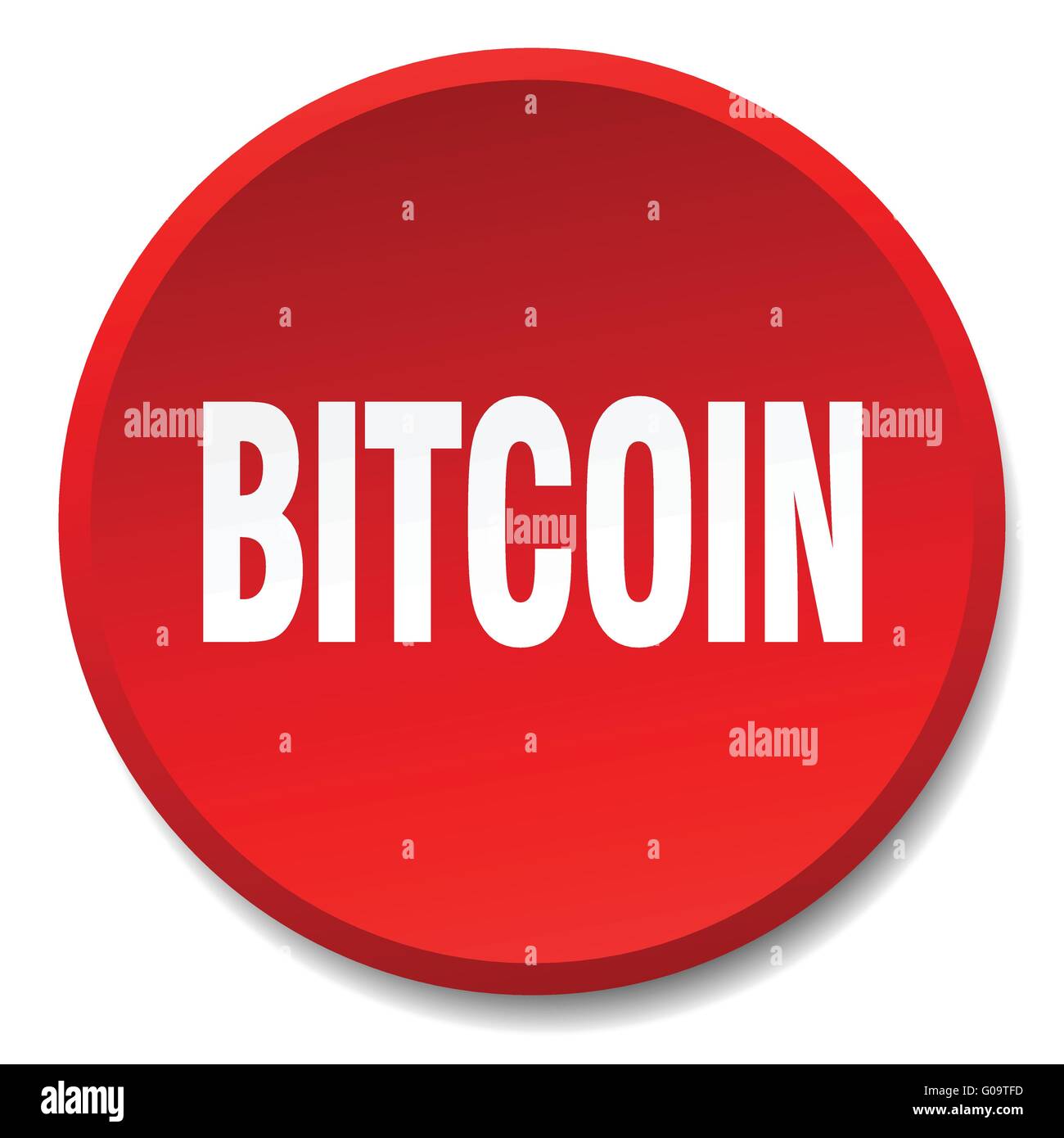 bitcoin red round flat isolated push button Stock Vector Image & Art ...