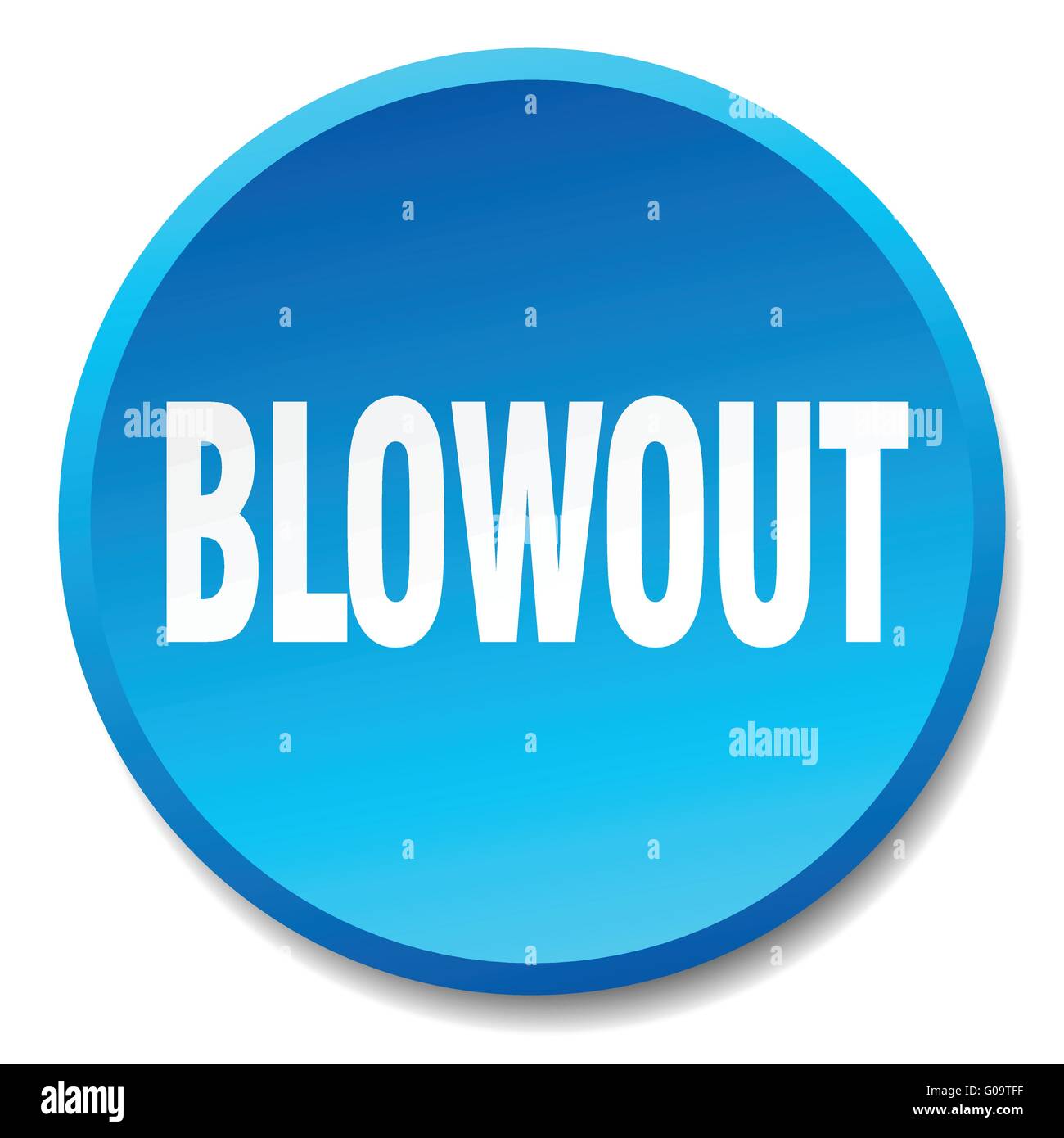 blowout blue round flat isolated push button Stock Vector Image & Art - Alamy