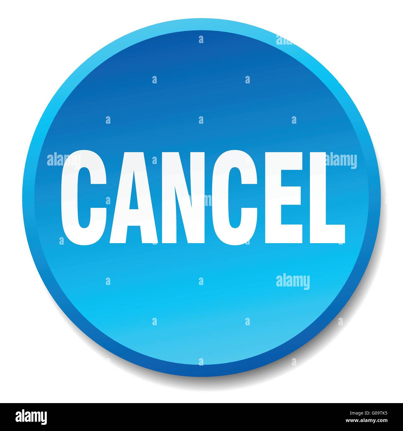 cancel blue round flat isolated push button Stock Vector Image & Art ...