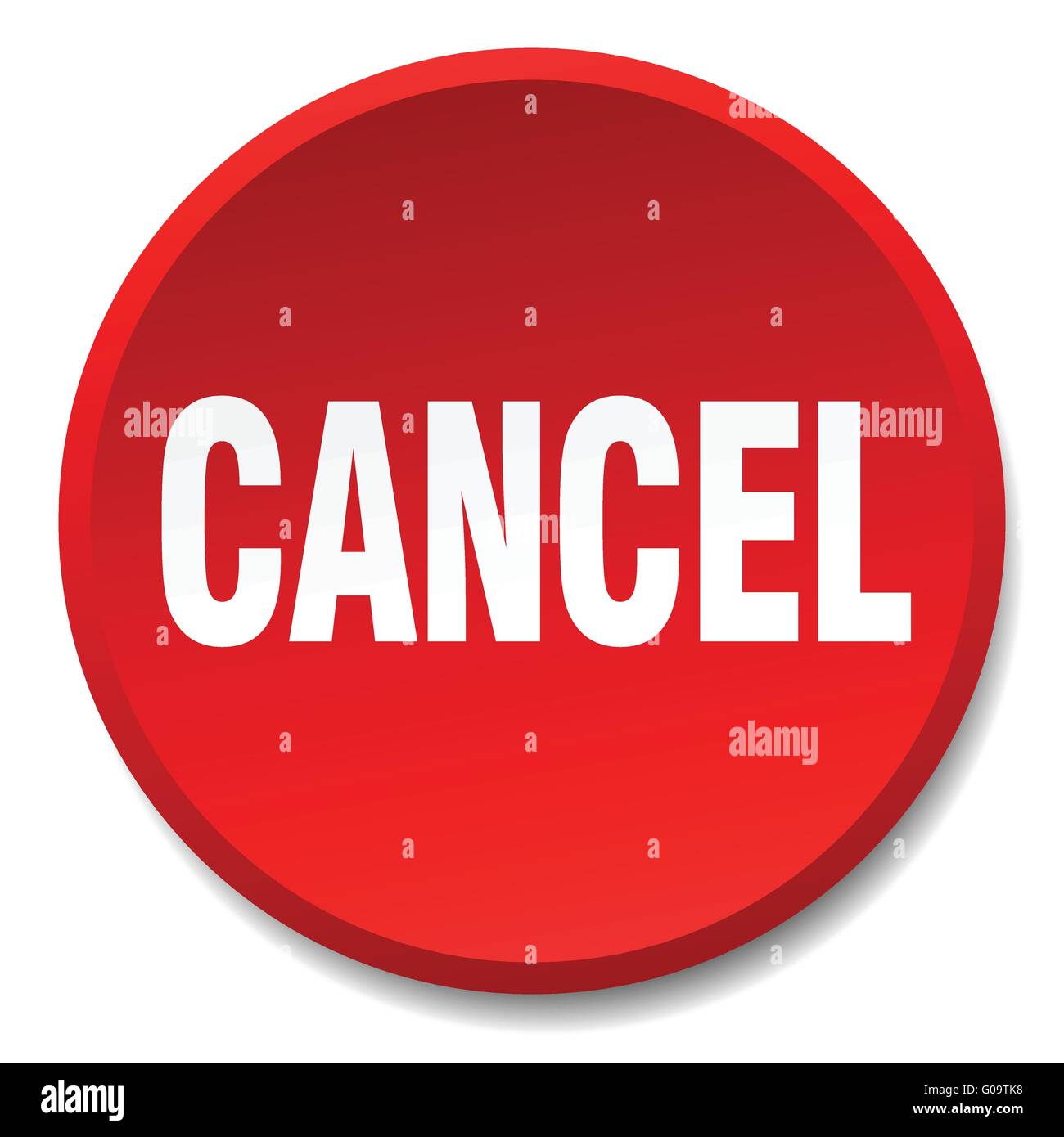 cancel red round flat isolated push button Stock Vector Image & Art - Alamy