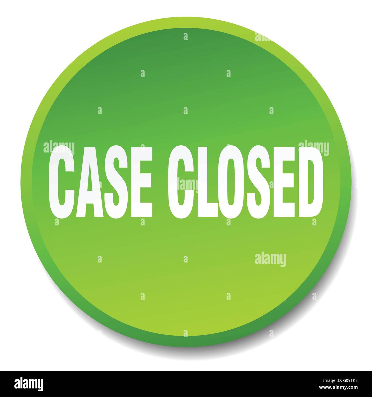 case closed green round flat isolated push button Stock Vector Image ...