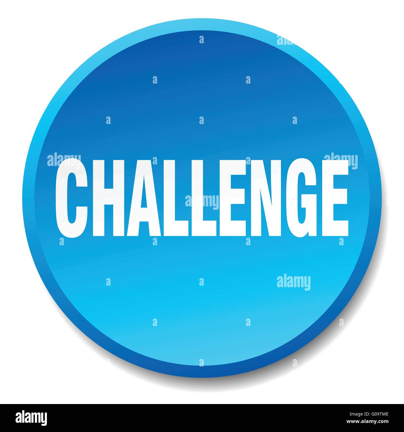 challenge blue round flat isolated push button Stock Vector Image & Art ...