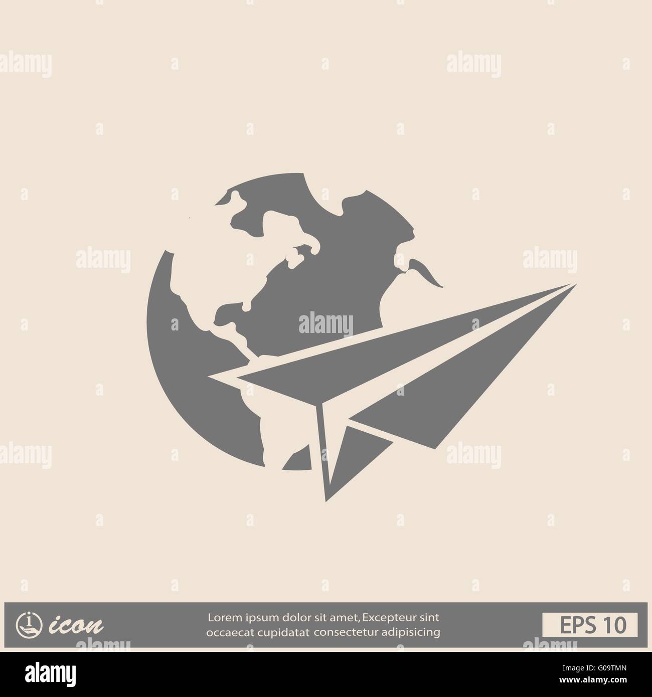 Pictograph of airplane Stock Vector Image & Art - Alamy