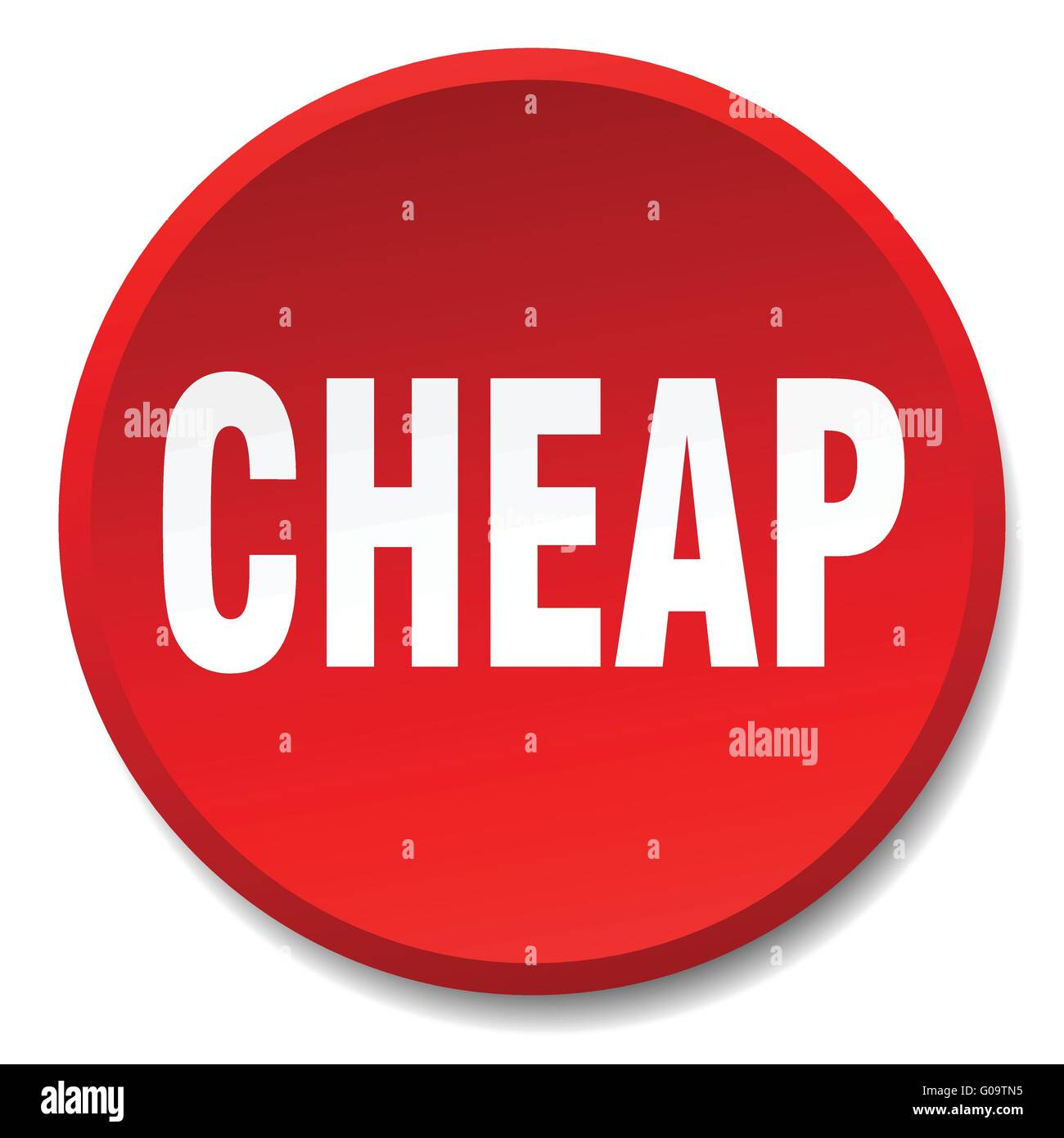 cheap red round flat isolated push button Stock Vector Image & Art - Alamy