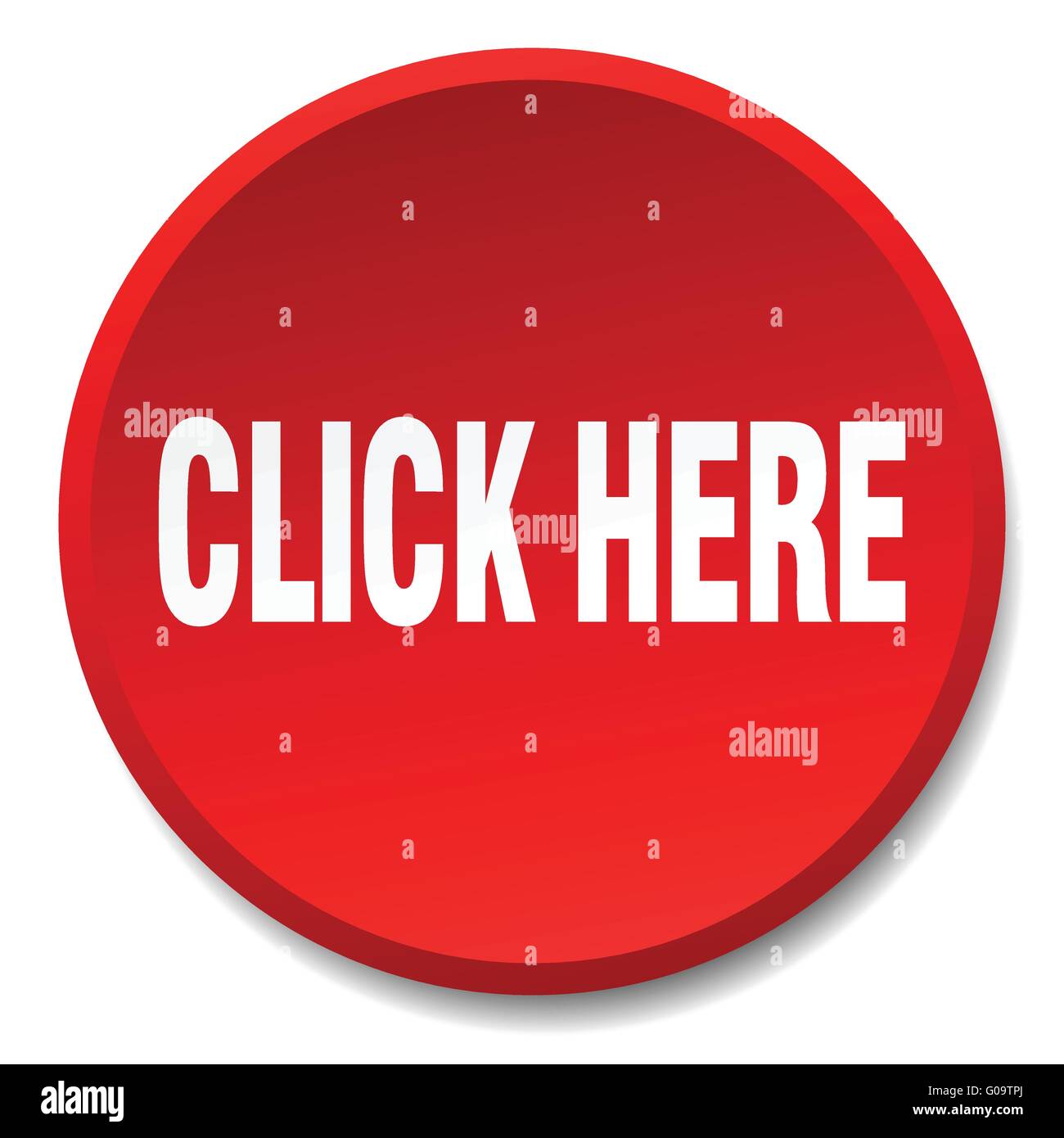 click here red round flat isolated push button Stock Vector Image & Art - Alamy