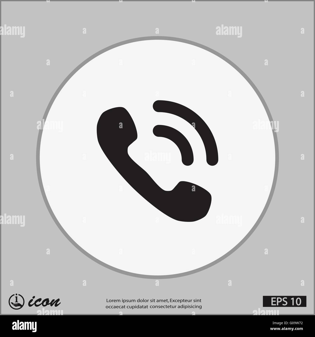 Pictograph of phone Stock Vector Image & Art - Alamy