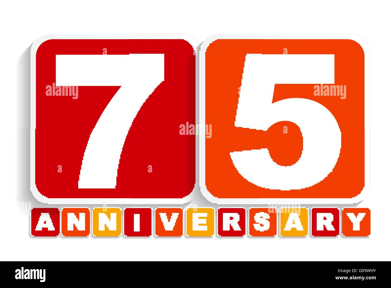 Jubilee 75 years Stock Vector Images - Alamy