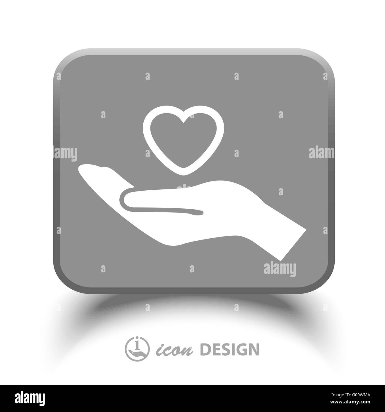 heart in hand icon Stock Vector Image & Art - Alamy
