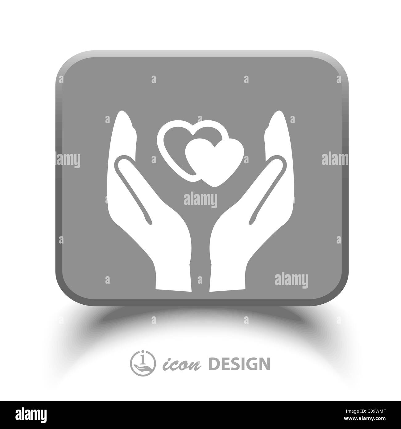 heart in hand icon Stock Vector Image & Art - Alamy